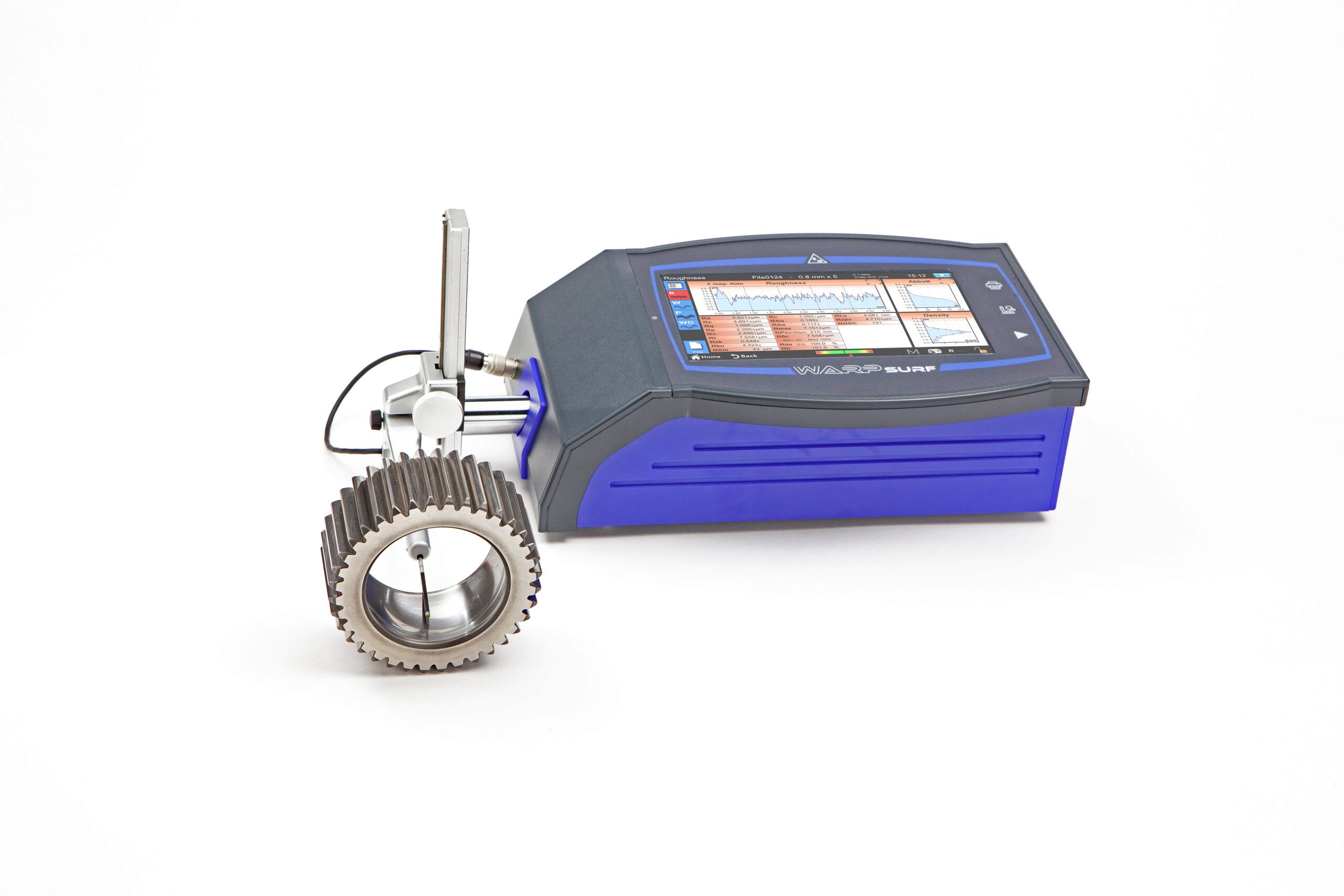 Measuring device for roughness and contours - Soliton